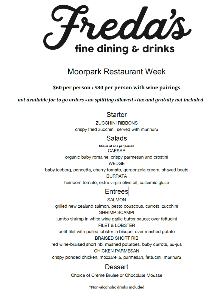 Restaurant Week - Moorpark Chamber of Commerce